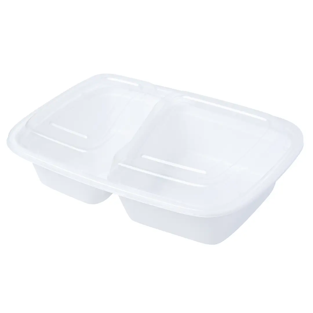 RE-232 | HD 32oz Plastic White Rectangular To Go Container W/ Lid – HD ...
