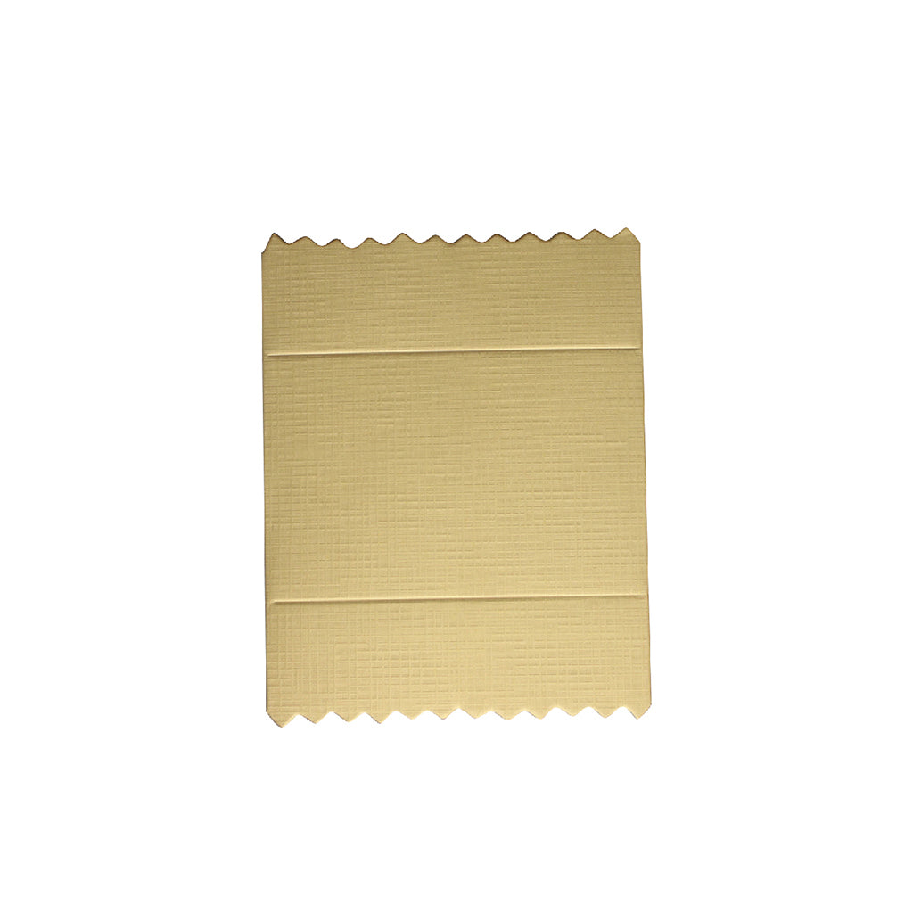 4.3x3.3" Golden Rectangular Cookie Paper Pad - 200 Pcs | HD Bio Packaging