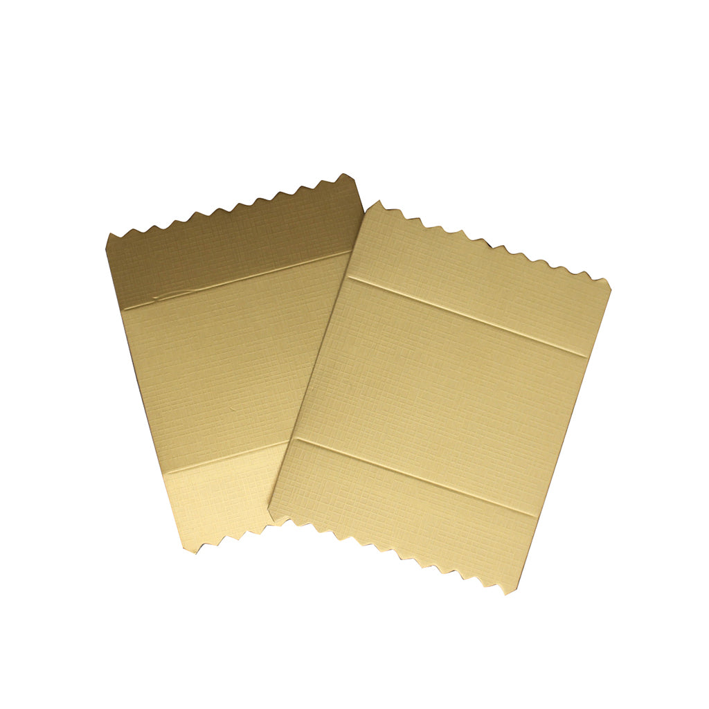 4.3x3.3" Golden Rectangular Cookie Paper Pad – HD Bio Packaging
