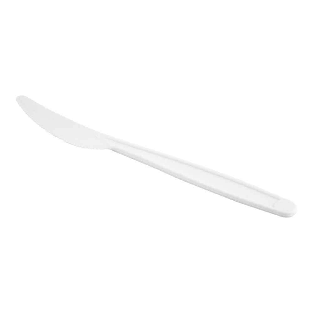 80652 | 7" Eco-Friendly Compostable PLA White Bio Knife - 1000 Pcs – HD ...