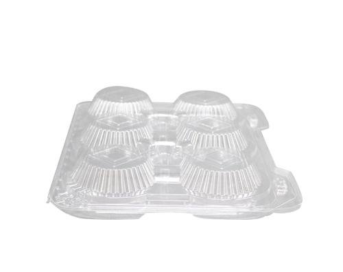 F1109 PET | 6 Egg Tart Clear Rectangular Hinged Container - 200 Pcs ...