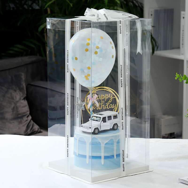 Plastic Ultra Clear Cake Box W/ Clear Lid | HD Bio Packaging