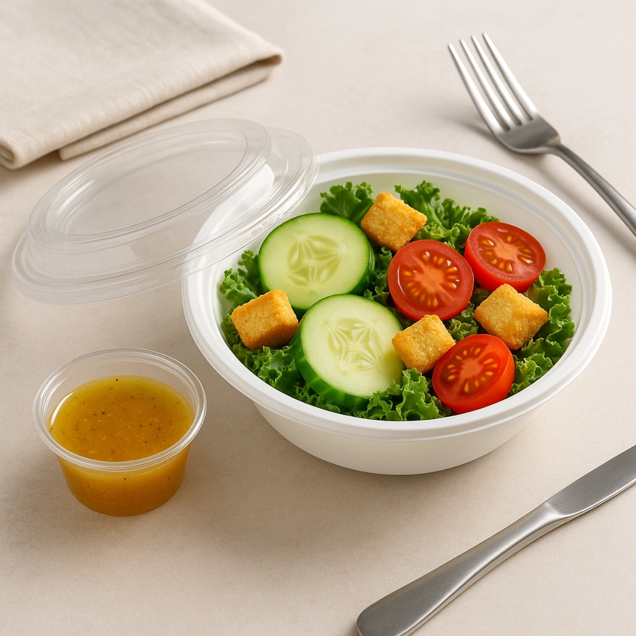 RO-24 | HD 24oz Microwaveable White Round To Go Container W/ Lid | HD ...