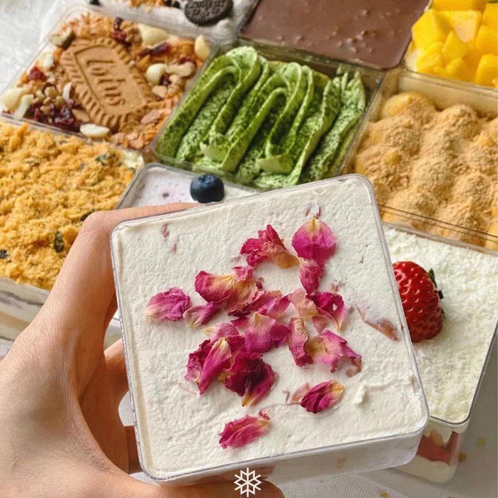 15oz Square Clear Cake Container W/ Lid | 3.74x3.74x2.56" – HD Bio ...